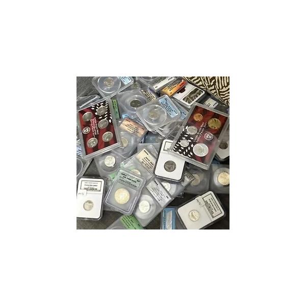 ESTATESALE US GRADED ?PCGS NGC ANACS ICG USMINT SGS: 3 スラブ ホールセール 1 シルバー