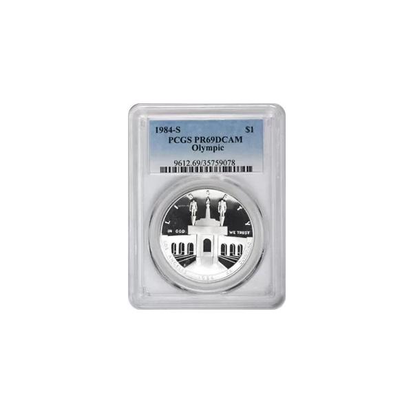 1984-S オリンピック銀メダル記念ドル PR69DCAM PCGS プルーフ 69 ディープ カメオ