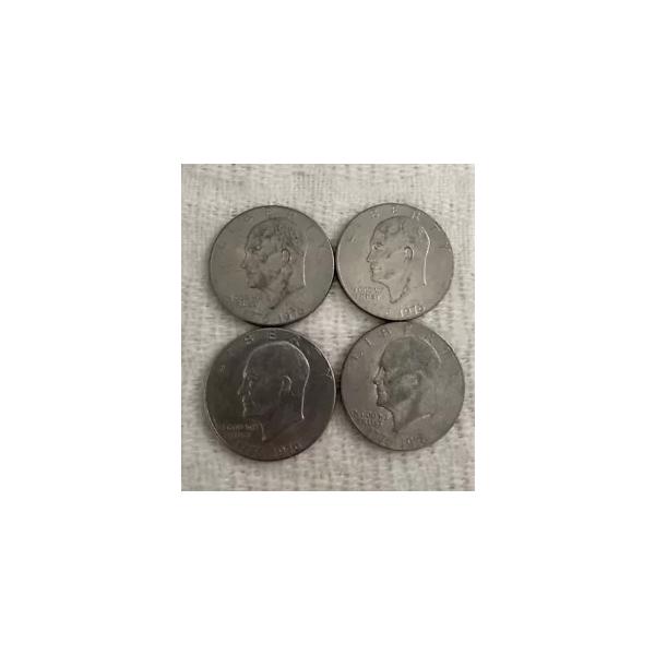 (4) アイゼンハワー銀貨ロット: 200 周年 1776 〜 1976