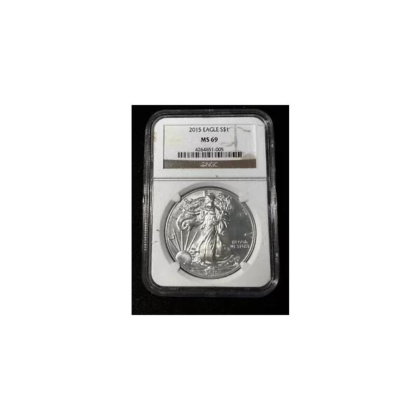2015 アメリカン シルバー イーグル NGC MS 69 005