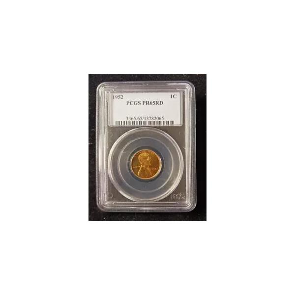 1952 PCGS PR65RD リンカーン ウィート ペニー コイン