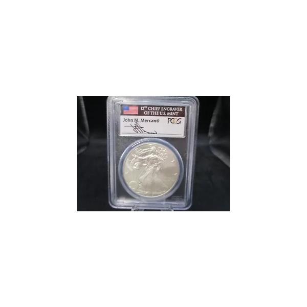 2013 アメリカン イーグル .999 ファイン シルバー 1オンスドル PCGS MS70 先制攻撃