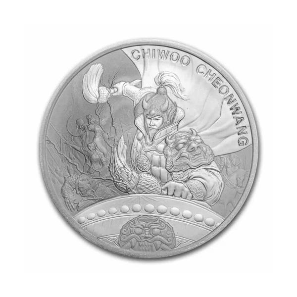 CHIWOO CHEONWANG ? 2021 1 クレイ 1 オンス ピュアシルバー メダル 韓国コムスコ