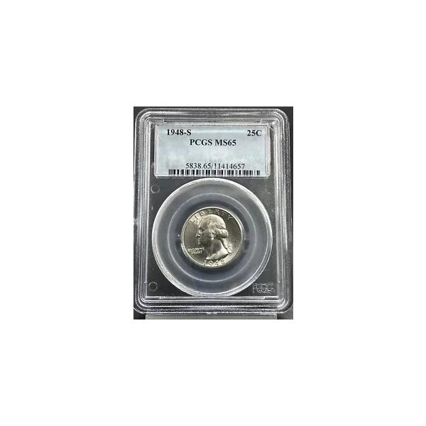 1948-S ワシントン クォーター PCGS MS-65