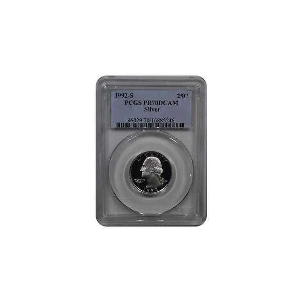 1992-S PCGS PR70DCAM ワシントン シルバー クォーター