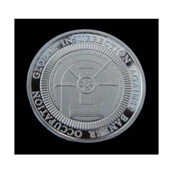 マックス カイザー 銀行家に対する世界的な反乱 GIABO 1 オンス .999 シルバー ラウンド