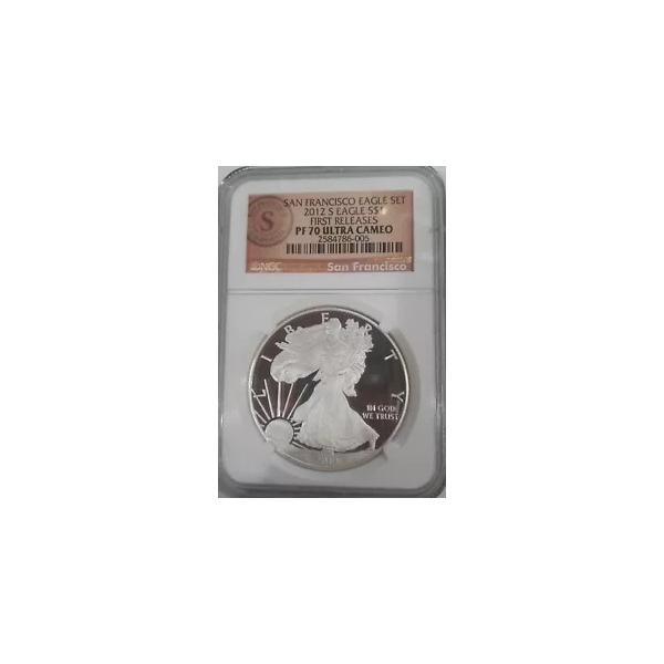 2012S シルバー アメリカン イーグル PF70 ウルトラ カメオ NGC - 初回リリース