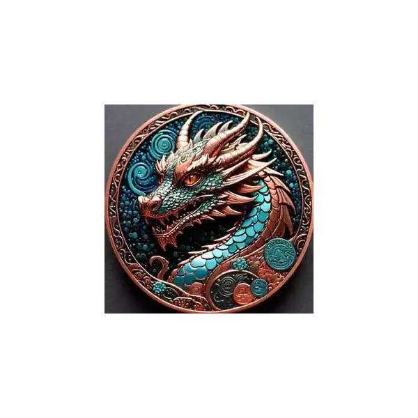 2024 旧暦龍年 33.5g 銅 4 個ロット Cool2Coin ~ 4 COINS