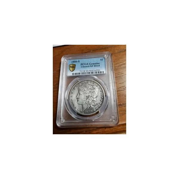 1880-S モーガン シルバー ドル-XF-PCGS