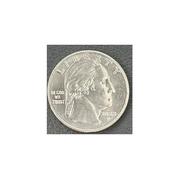 レア ジョヴィタ イダル クォーター 2023 P ミント エラー コイン読み取り「In Cod We Trust」