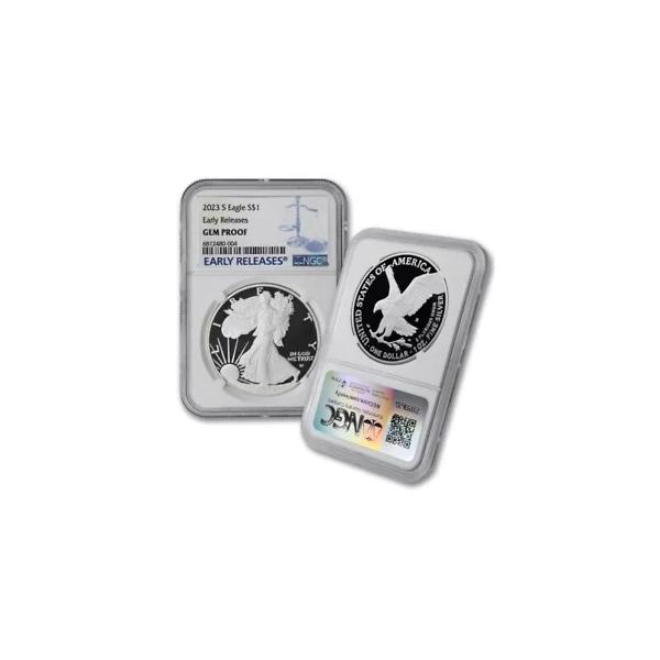 2023-S $1 シルバー イーグル NGC GEMPF サンフランシスコ鋳造早期リリース ジェム プルーフ