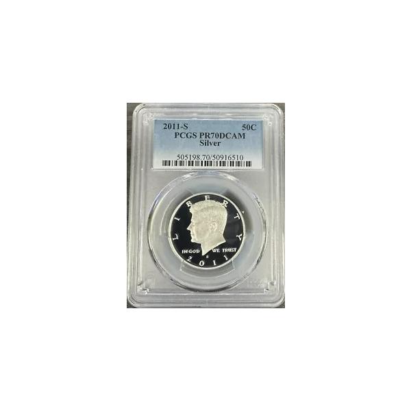 2011 S シルバー プルーフ ケネディ ハーフダラー PCGS PR70DCAM