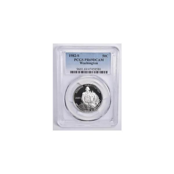 PR69 DCam 1982-S ワシントン記念ハーフダラー PCGS ブルーラベル