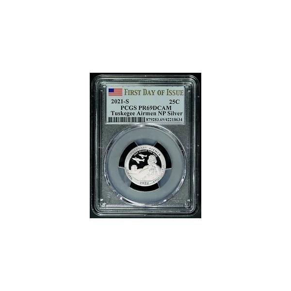 2021 S 25C タスキーギー エアマン NP PR69 DCAM PCGS 初日 シルバー セットから