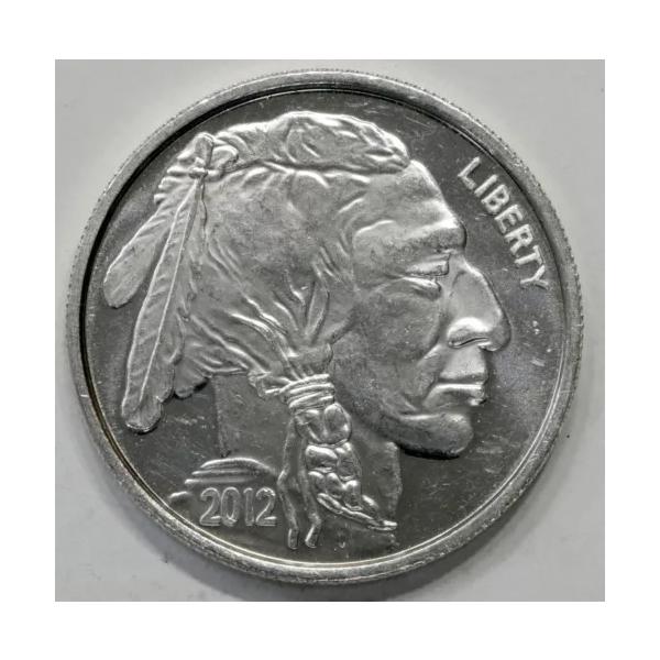 2012 リバティ ワン トロイ OZ .999 シルバー。インヘッドコイン #221