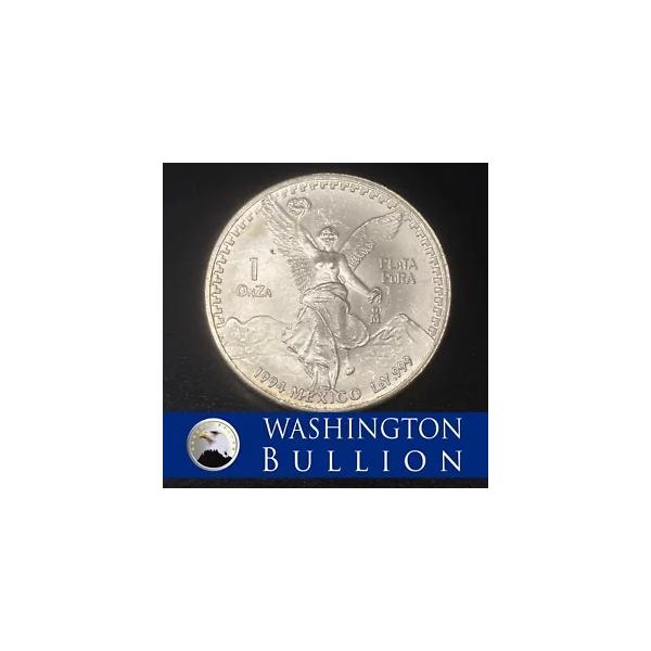 1994 メキシコ 1 オンス オンザ シルバー リベルタ Uncirc .999 ピュア コイン *3113 (写真の通り)