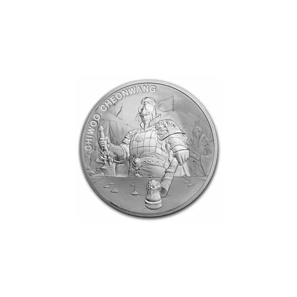 CHIWOO CHEONWANG 2023 1 クレイ 1 オンス 純銀メダル BU 韓国 KOMSCO