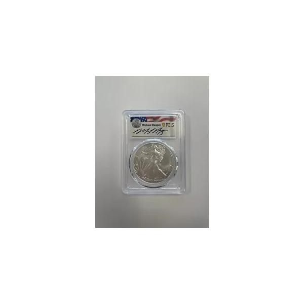 2023 PCGS MS70 シルバー イーグル 発行初日 レーガン レガシー シリーズ 手書き