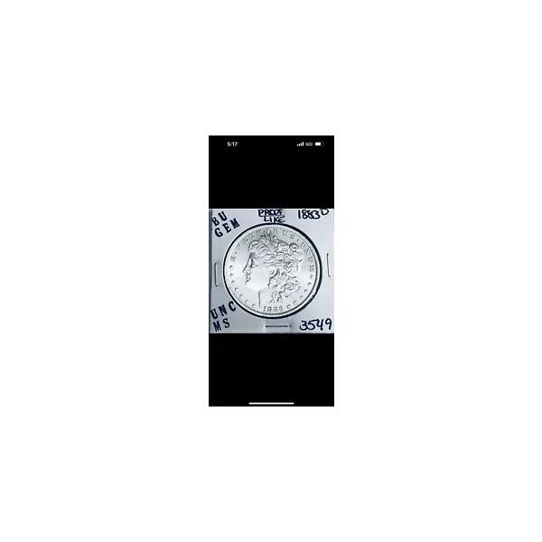 1883 O BU ジェム モーガン シルバー ドル UNC MS+++ PL 米国造幣局 レア コイン 7666
