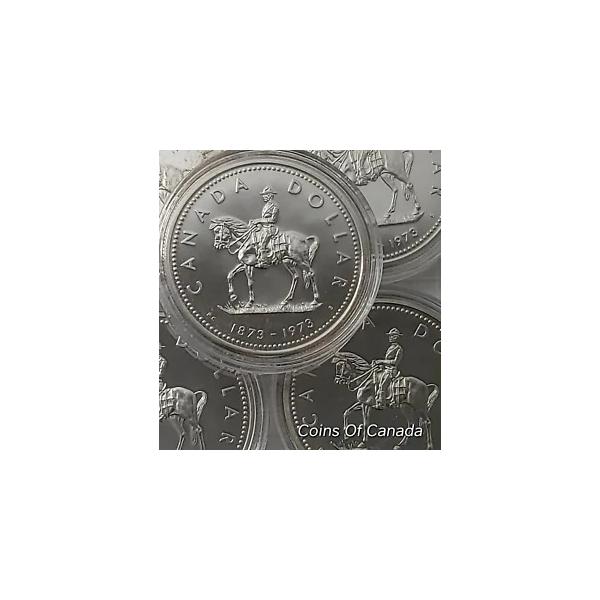 1973 カナダ シルバー ダラー 未流通標本コイン - マルチアベイル #coinsofcanada