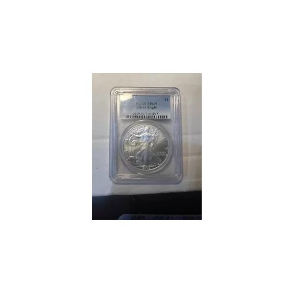 アメリカン シルバー イーグル 2002 1 オンス銀貨: PCGS MS69