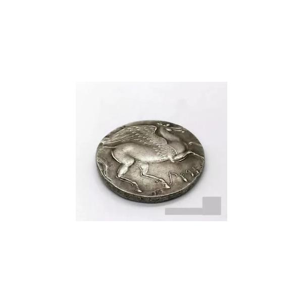 SUPERB 0 ELECTRUM GREEK ペガサス通貨 シルバー コイン DRACHM ALEXANDE