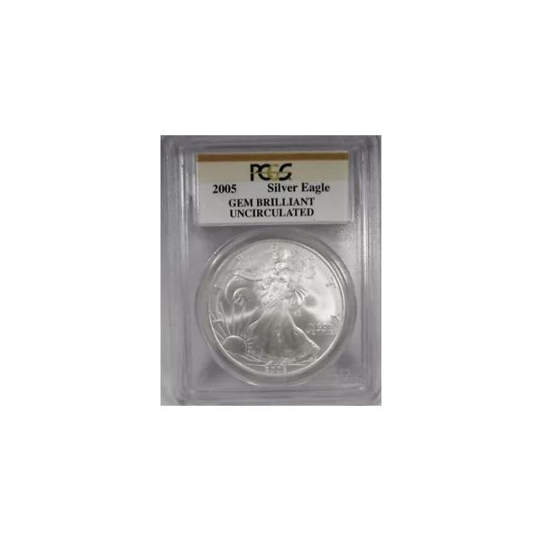 2005 PCGS ジェム ブリリアント 未流通 スラブ A.S.E.コインAK55