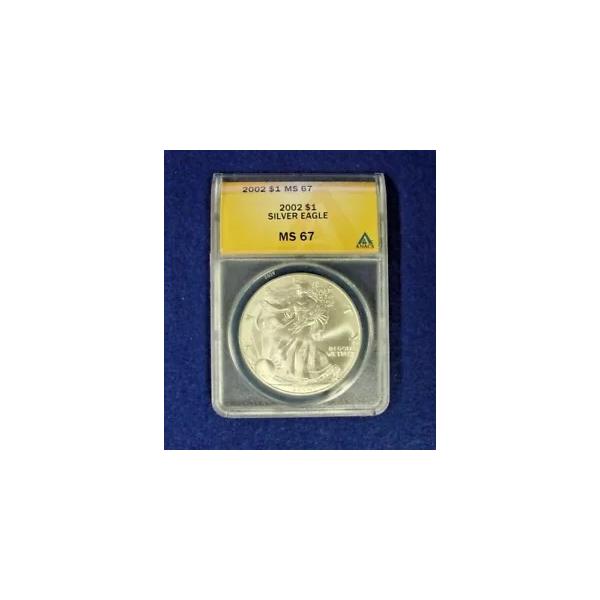 2002 $1 MS 67 シルバー イーグル-ANACS