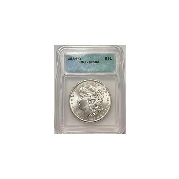 モーガン シルバー ダラー 1884 O ICG MS 64 未流通 $1 コイン 90% シルバー