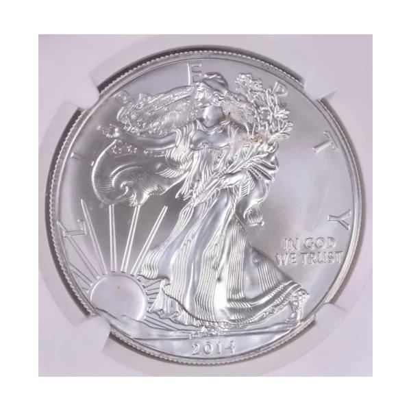 2014 アメリカン シルバー イーグル - NGC MS69 初期リリース
