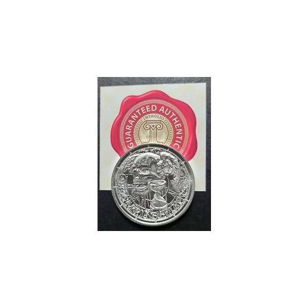 Intaglio 2022 Tempus Fugit (Time Flies) BU 1 オンス .999 ファイン シルバー アート ラウンド COA
