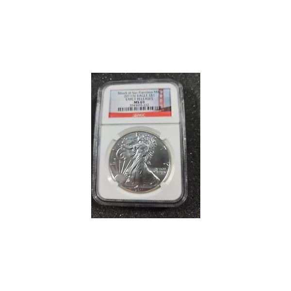 ?? 2011 (S) 1 オンス シルバー イーグル ドル コイン NGC MS69 初期リリース サンフランシスコ
