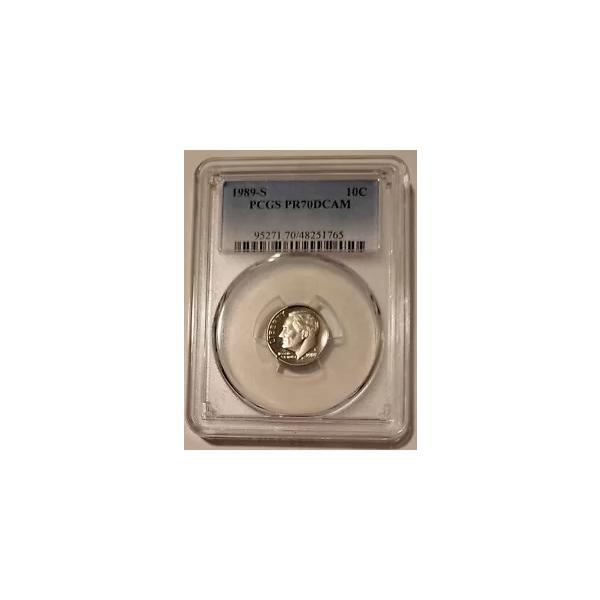 1989 S ルーズベルト ダイム プルーフ PR70 DCAM PCGS