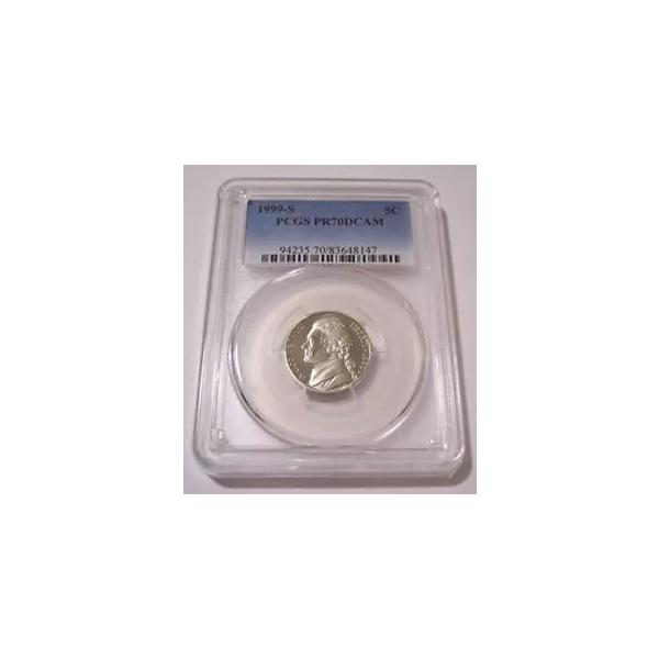 1999 S ジェファーソン ニッケル プルーフ PR70 DCAM PCGS