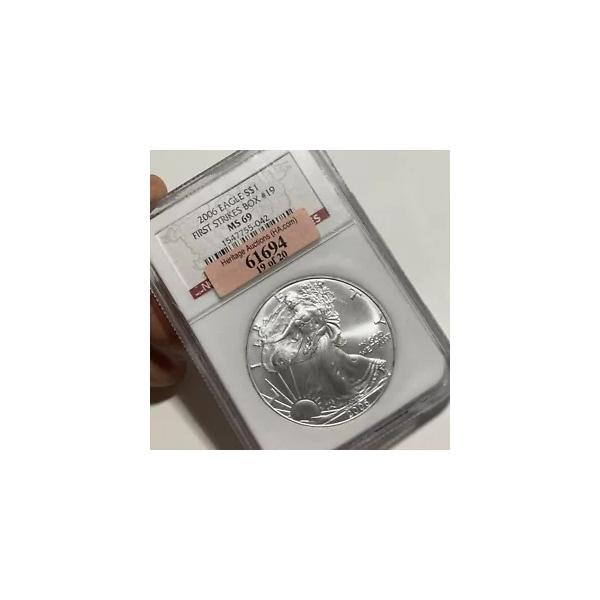 2006 アメリカン シルバー イーグル S$1 NGC MS 69 レッド ラベル ファースト ストライク ボックス #19