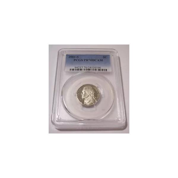 2001 S ジェファーソン ニッケル プルーフ PR70 DCAM PCGS