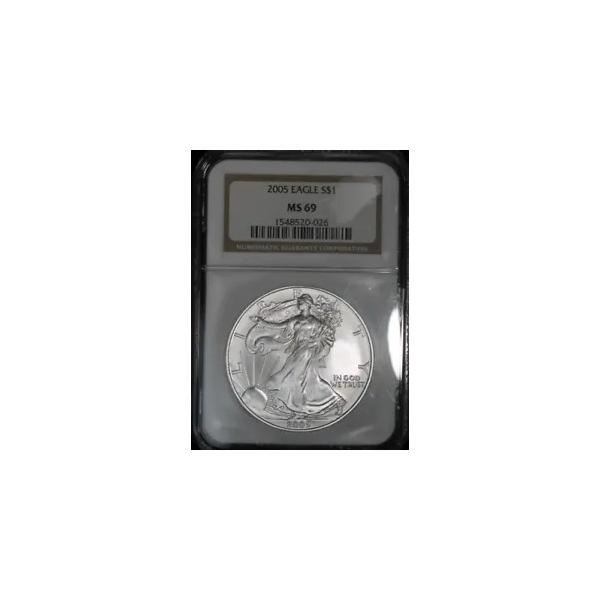 2005 シルバー イーグル - NGC MS-69 TQ2365/UN