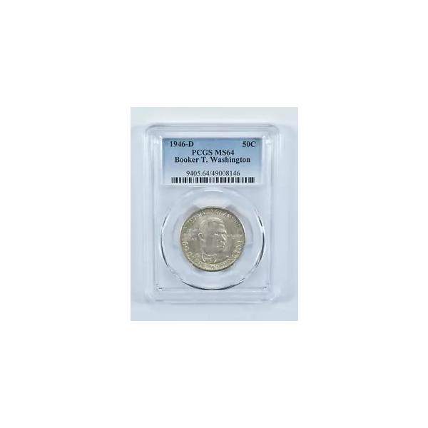 1946-D ブッカー T ワシントン記念ハーフダラー MS64 PCGS ブルーラベル