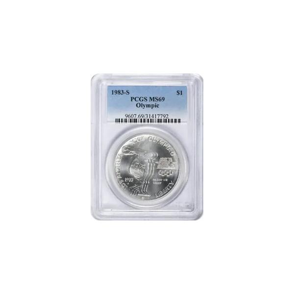 1983-S オリンピック銀貨記念ドル MS69 PCGS 造幣局 69