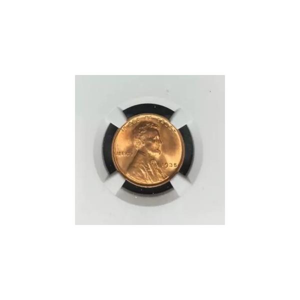 1935 リンカーン ウィート セント ~ NGC MS 66 RD ~美しいコイン~