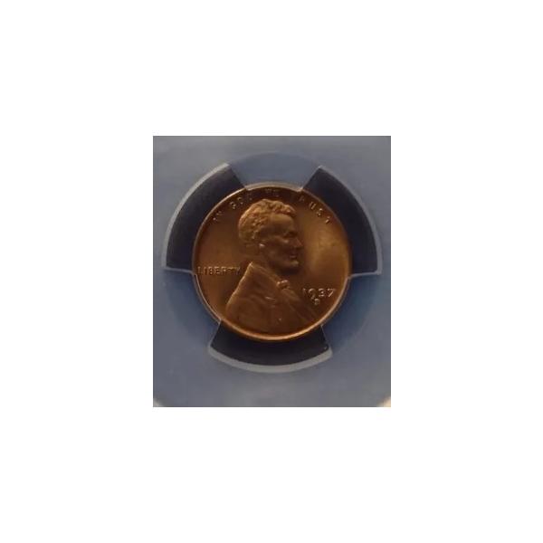 1937-D リンカーン ウィート セント ~PCGS MS66RD ~ レッド ブレザー