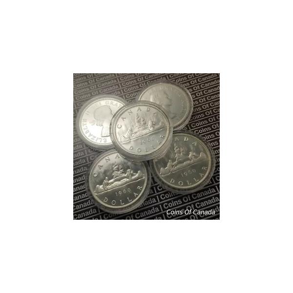 1960 カナダ シルバー ダラー コイン 未流通 - 複数入手可能 #coinsofcanada