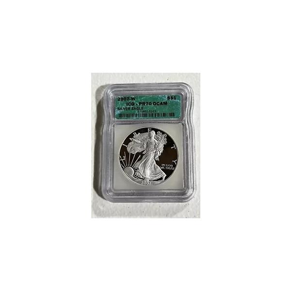 2007 W アメリカン シルバー イーグル 1oz ICG PR 70 DCAM