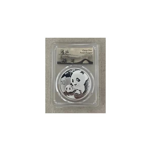 2019 中国パンダ PCGS MS70 ファースト ストライク チェン チャオ サイン入りラベル 30G 10 元