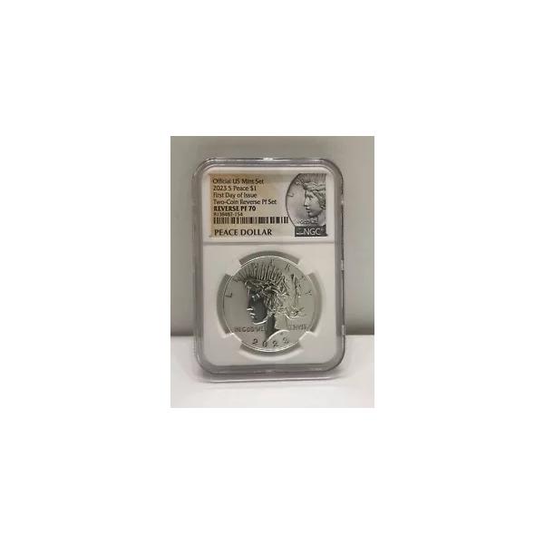 2023-S Peace $1 FDOI リバース セット PF 70。シングルコインのみ! eBayの最低価格