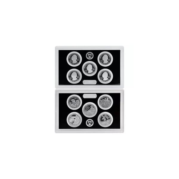 2016 S パークス クォーター ATB 90% シルバー プルーフ セット 箱または COA なし 米国造幣局 5 コイン