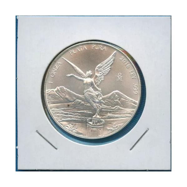 2016 Mo Onza Mexico Libertad 1 オンス .999 シルバー BU MS 未流通 #06 コイン