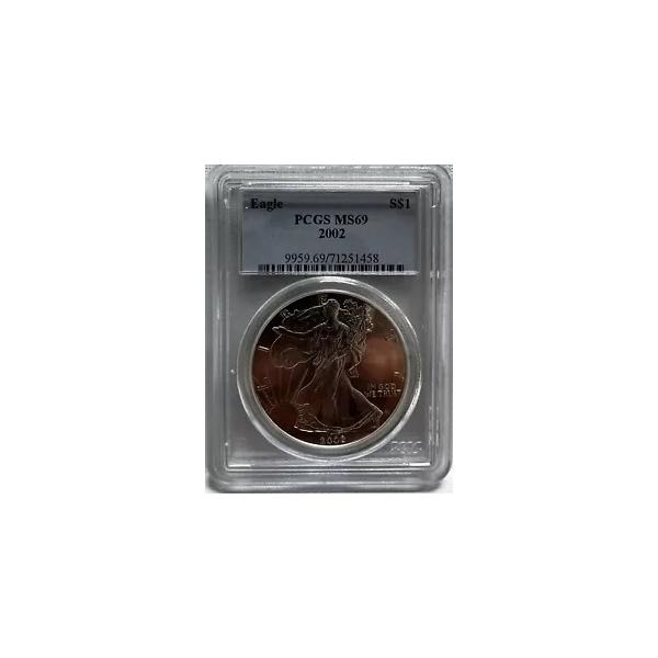 2002 シルバー イーグル PCGS MS69