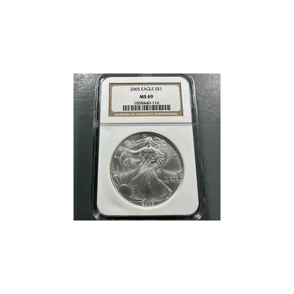 2005 シルバー イーグル NGC MS69 (80641)