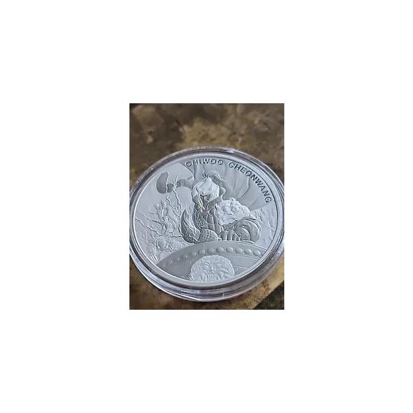 2021 韓国 Chiwoo Cheonwang 1 クレイ 1 オンス 純銀コイン Kom Co